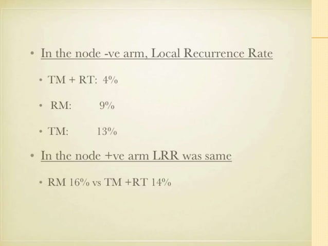 Landmark trials in breast Cancer surgery - NSABP 04,06,MILAN,EORTC ...