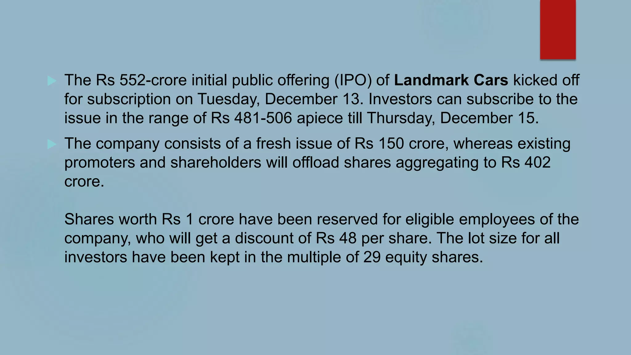 LAND MARK CARS | PPT