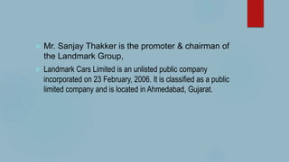 LAND MARK CARS | PPTX