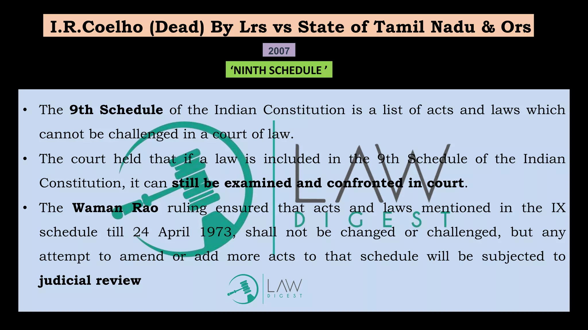 Landmark cases on Constitution | PPTX