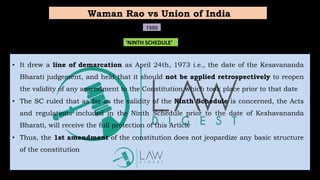 Landmark cases on Constitution | PPTX