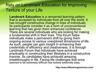 Landmark Education | PPT