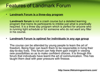Landmark Education | PPT