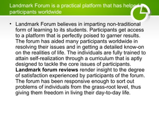 Landmark Forum | PPT
