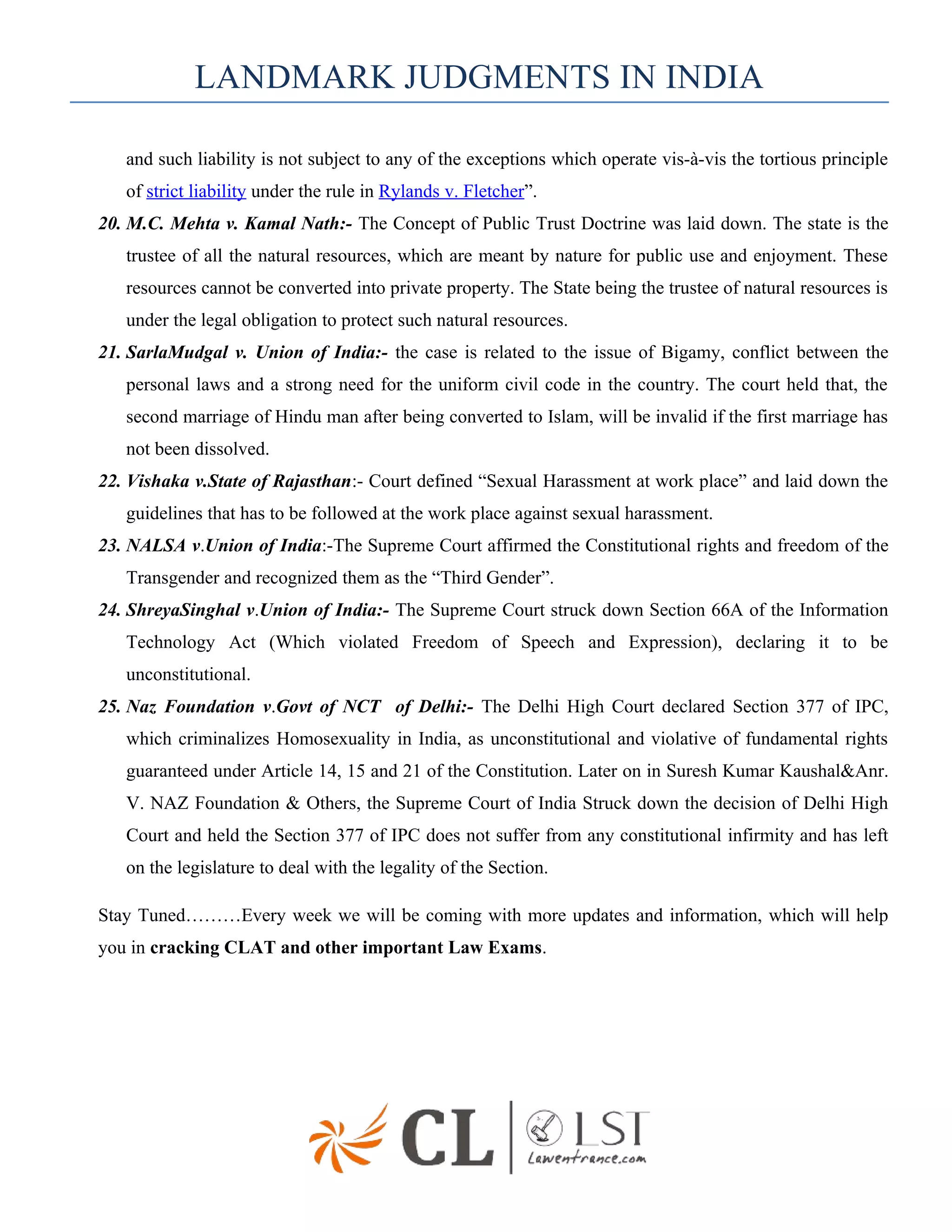 Landmark Judgements in India.pdf