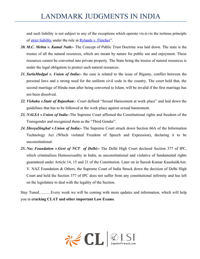 Landmark Judgements in India.pdf