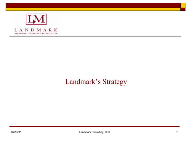 Landmark Presentation | PPT