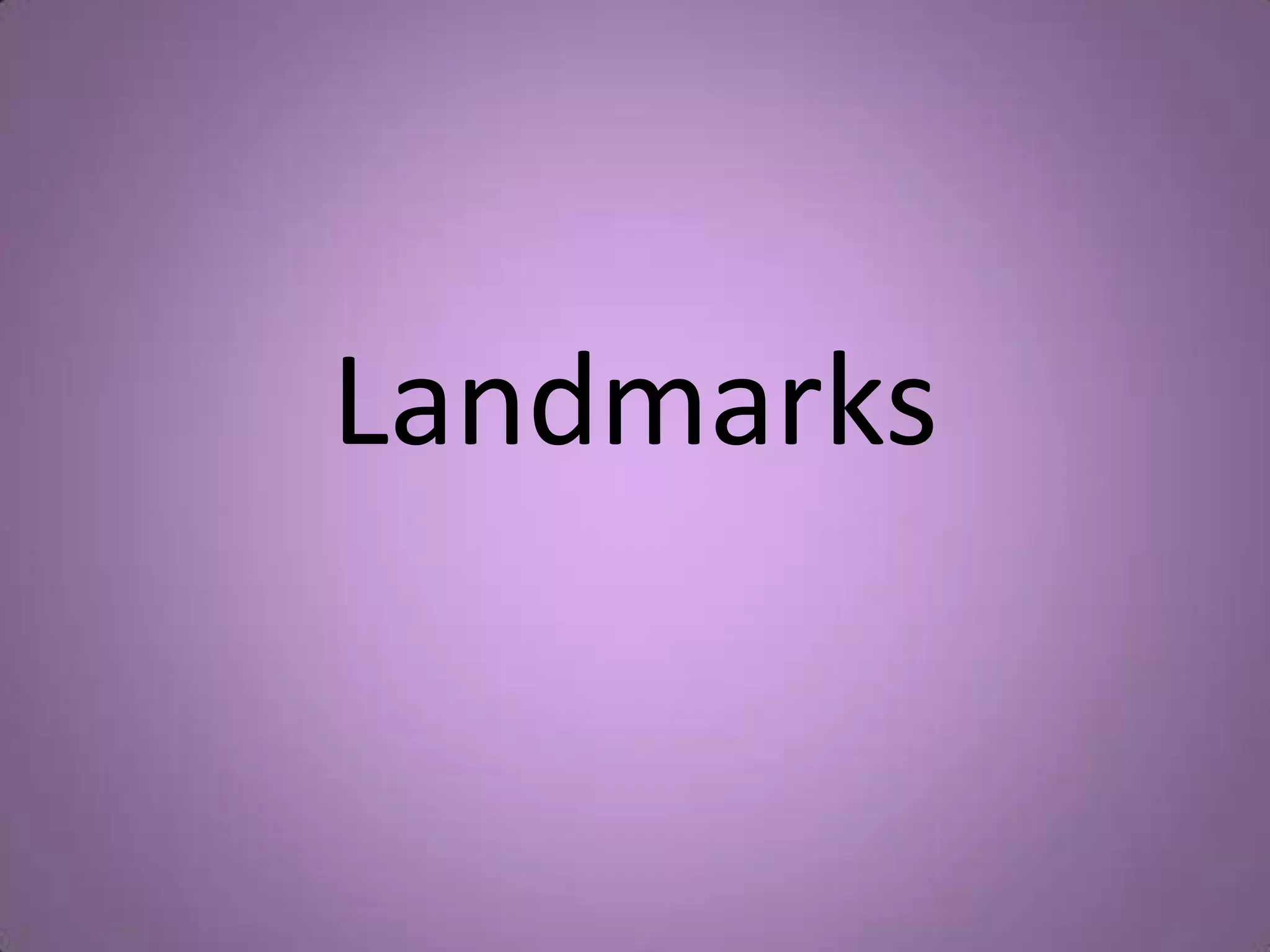 Landmarks | PPTX