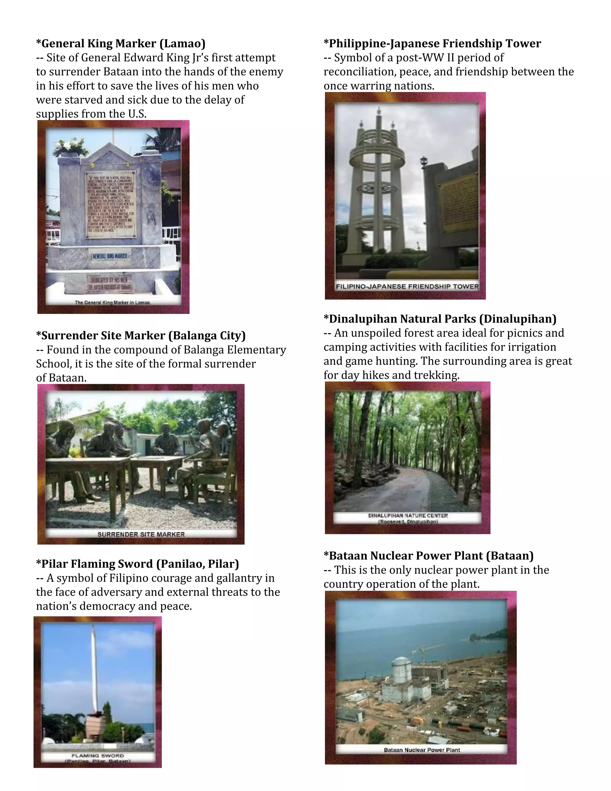Land marks of region 3 | DOCX