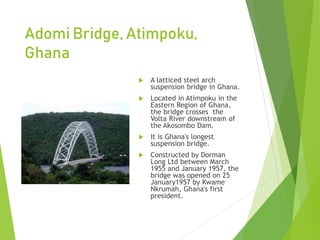 LANDMARKS AND MONUMENTS IN AFRICA (some landmarks in the continent of ...