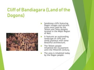 LANDMARKS AND MONUMENTS IN AFRICA (some landmarks in the continent of ...
