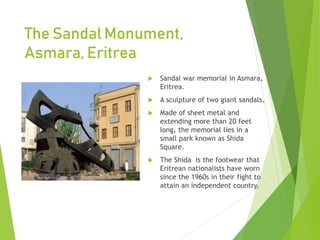 LANDMARKS AND MONUMENTS IN AFRICA (some landmarks in the continent of ...
