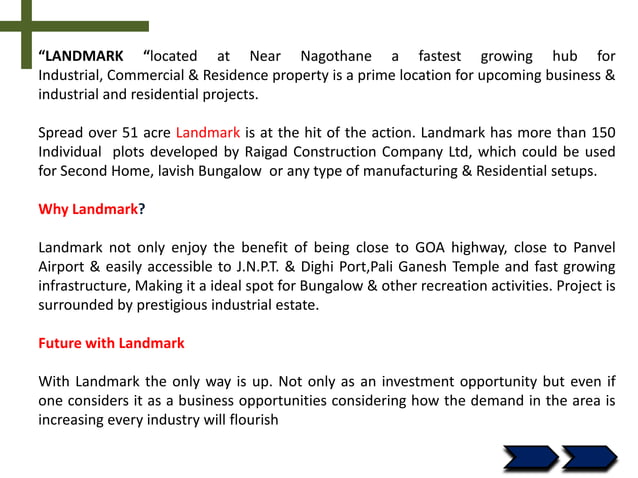 Landmark Show Presentation For Client | PPT