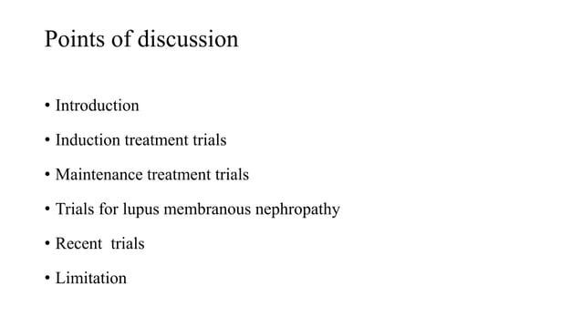 Landmark trial in lupus.pptx | Diseases and Conditions | Medical Health