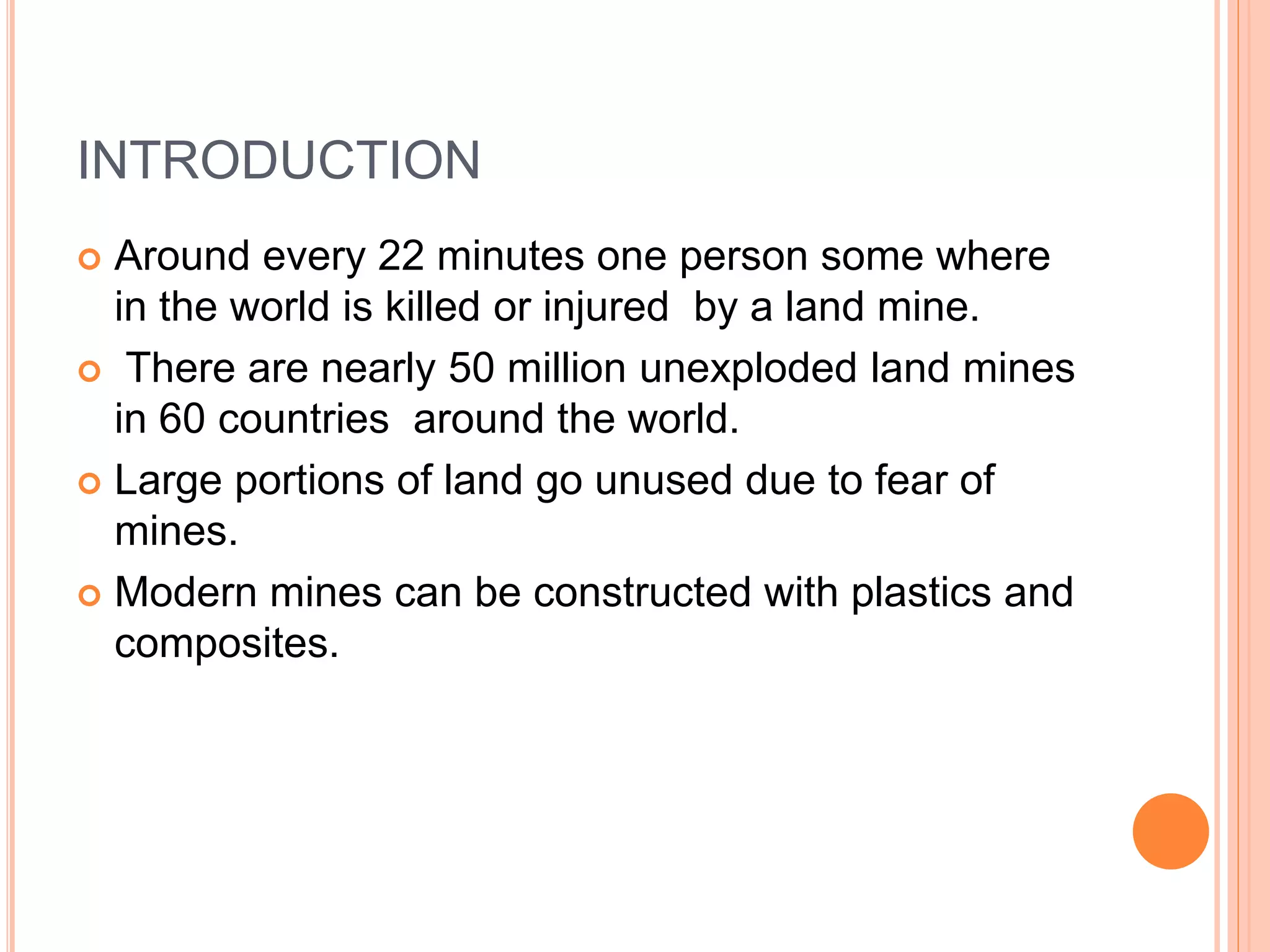 Land mine ppt | PPTX