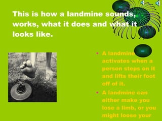 Landmines Introduction | PPT