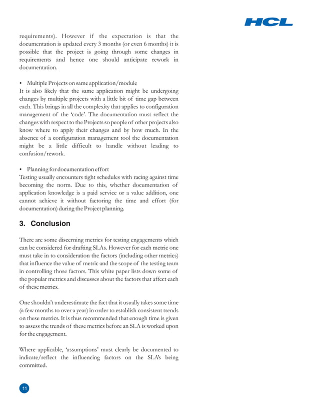 HCLT Whitepaper: Landmines of Software Testing Metrics | PDF