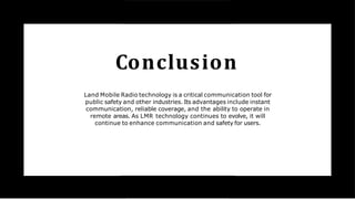 Land Mobile Radio | PPTX