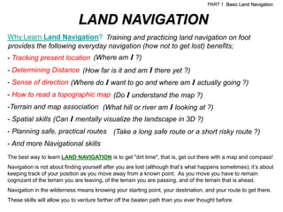Land navigation part 1 | PDF