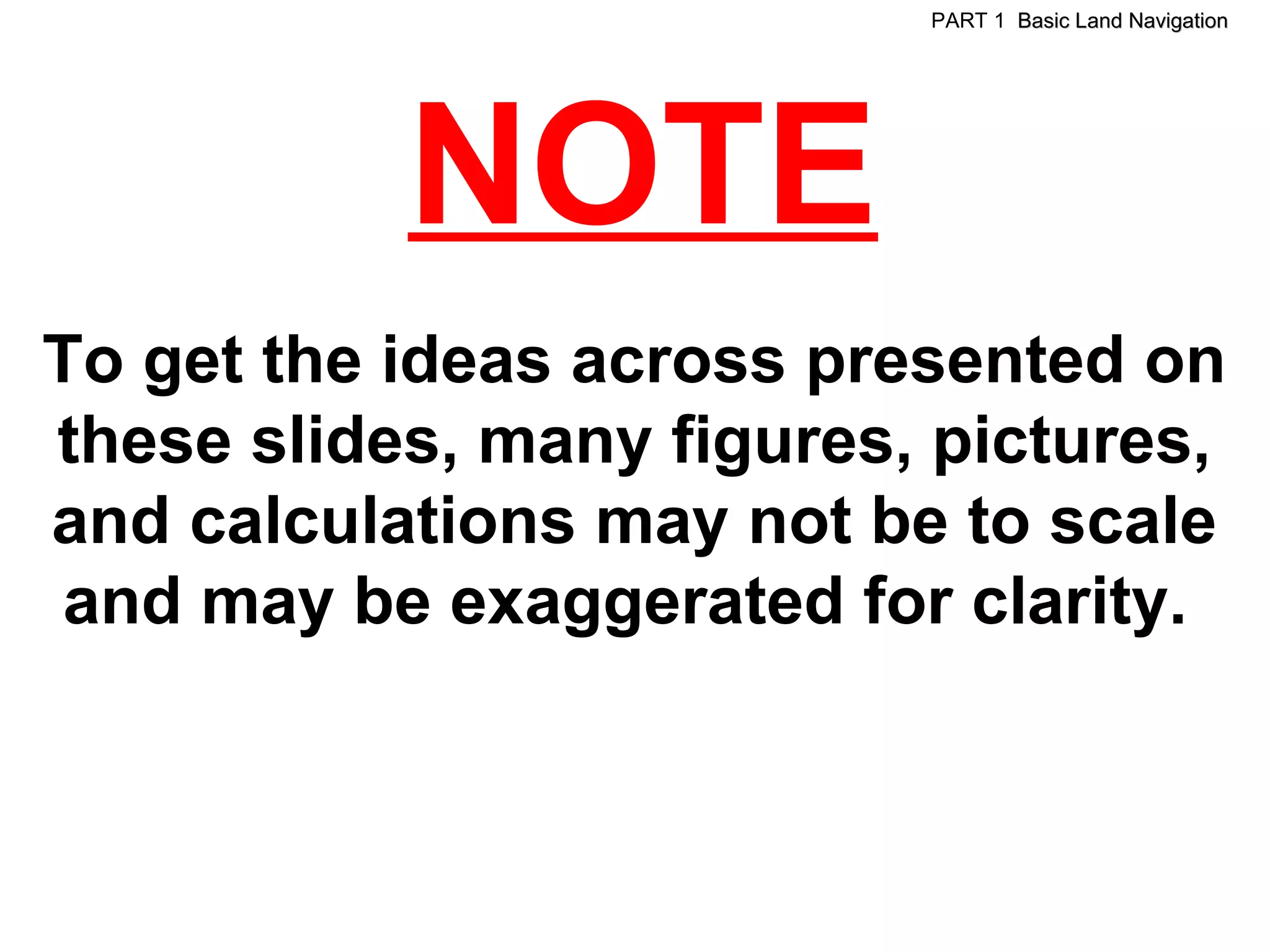 Land navigation part 1 | PPT