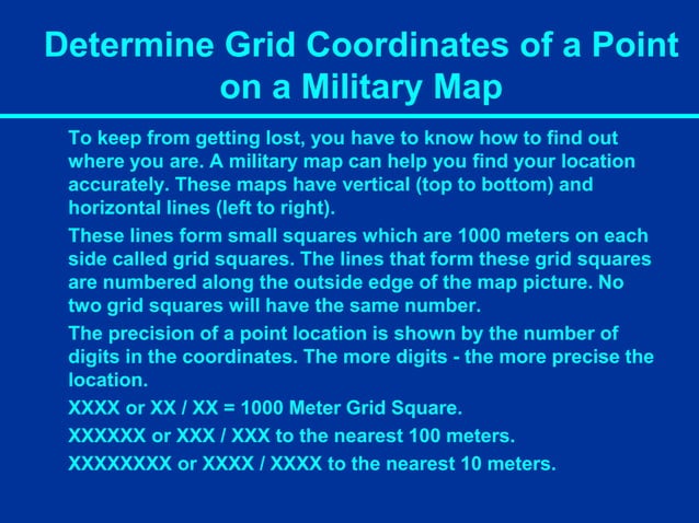 Land Navigation Presentation | PPT