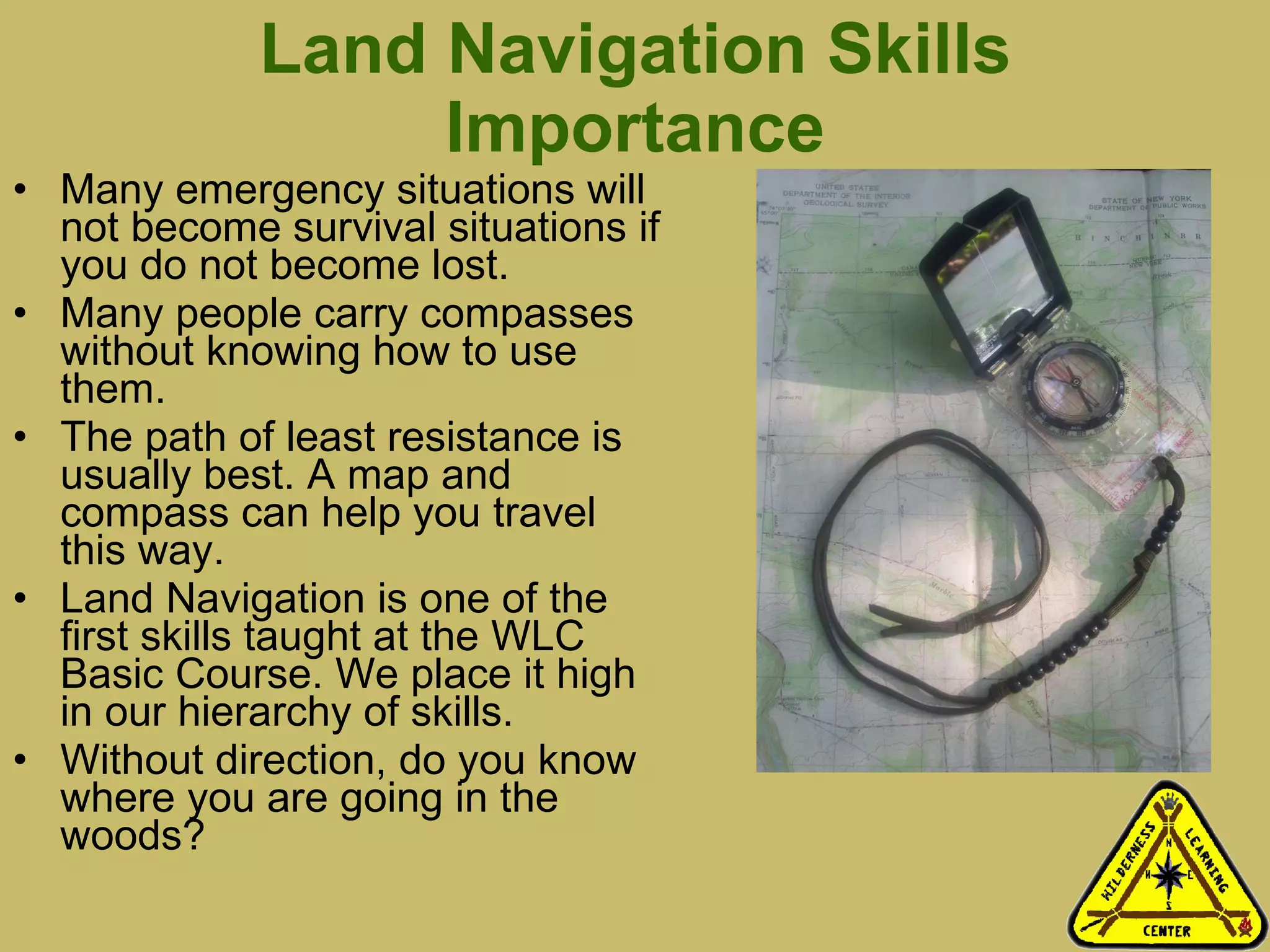 Land Navigation With Map And Compass | PPT