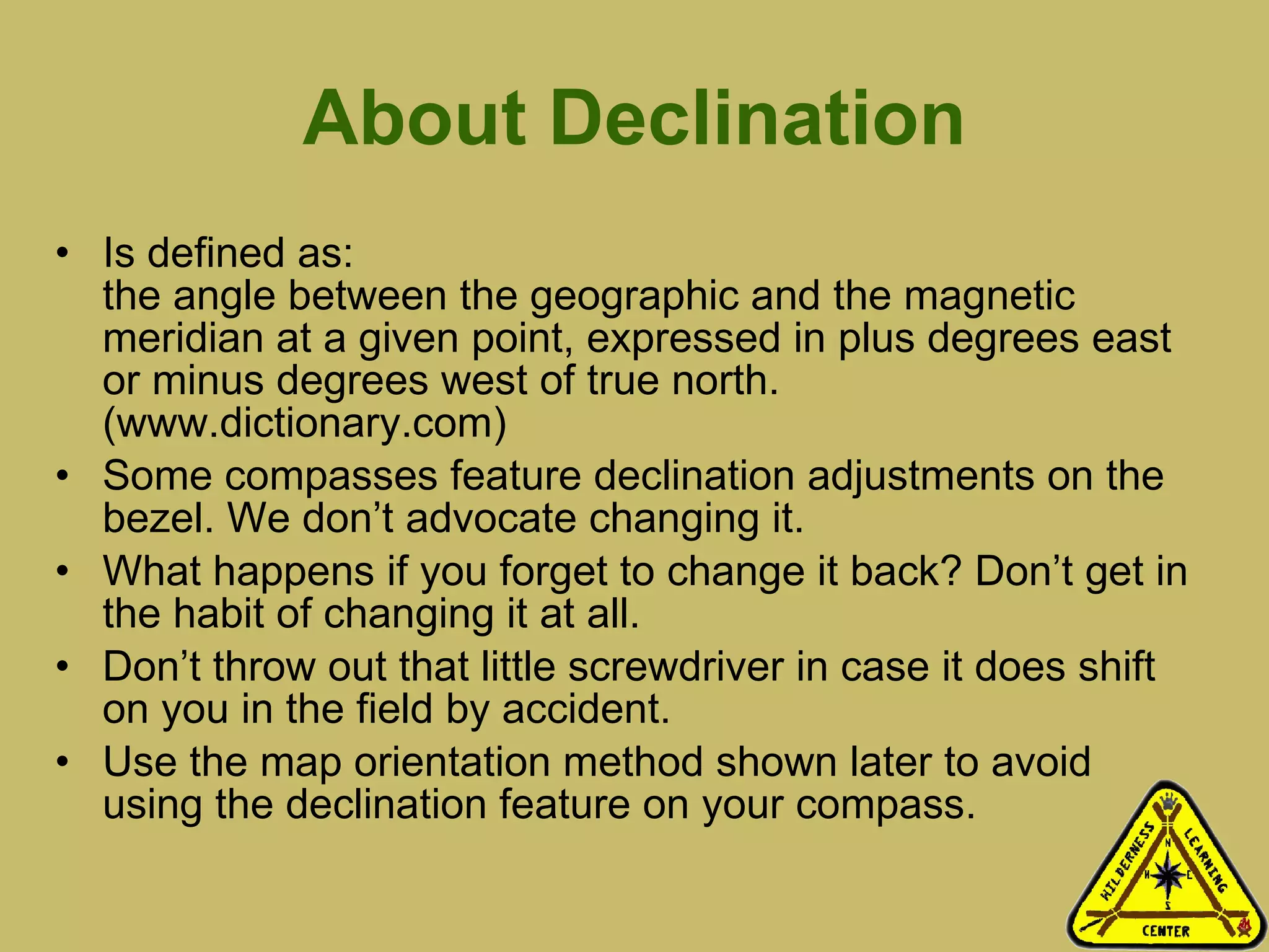 Land Navigation With Map And Compass | PPT