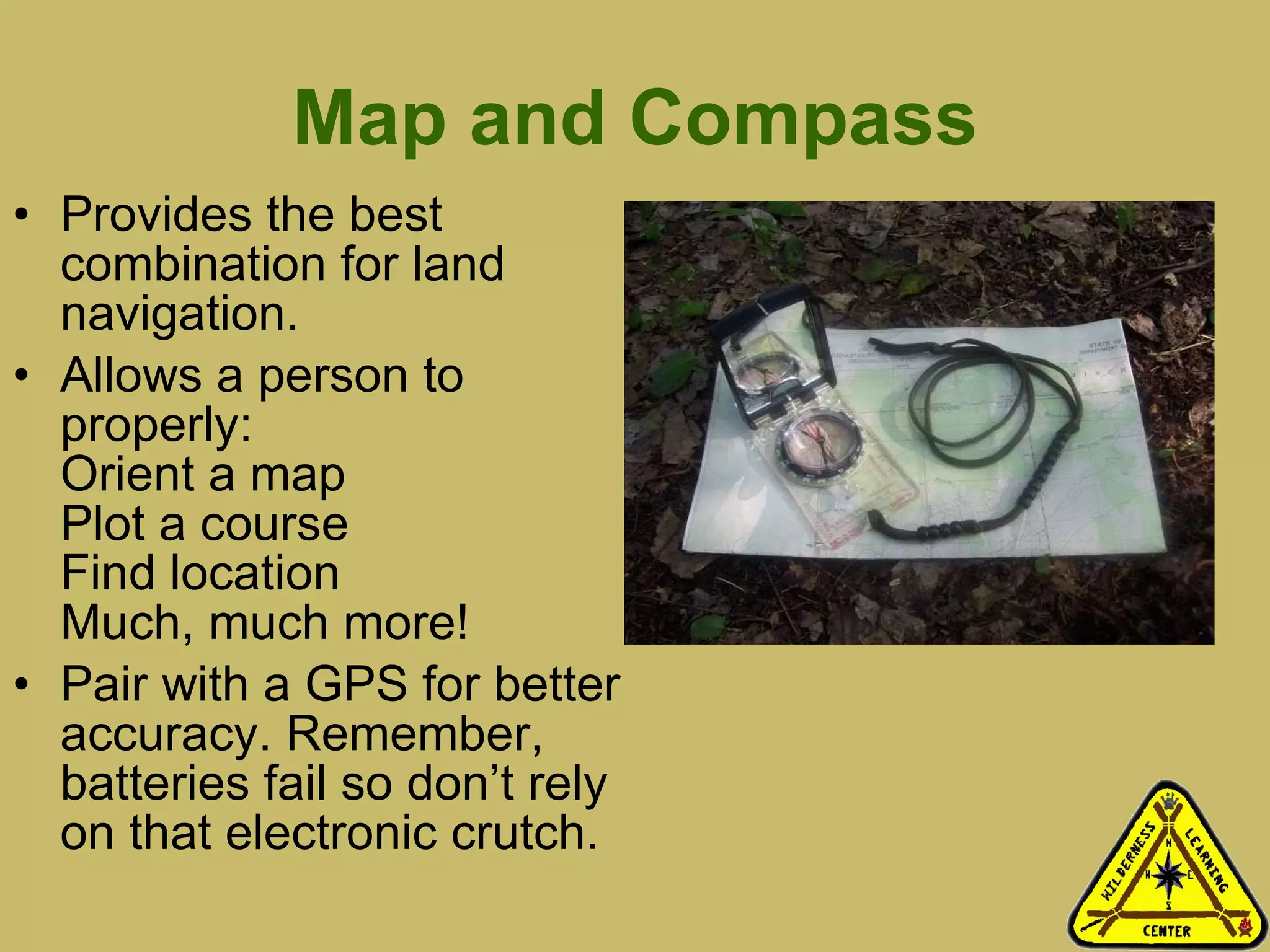 Land Navigation With Map And Compass | PPT