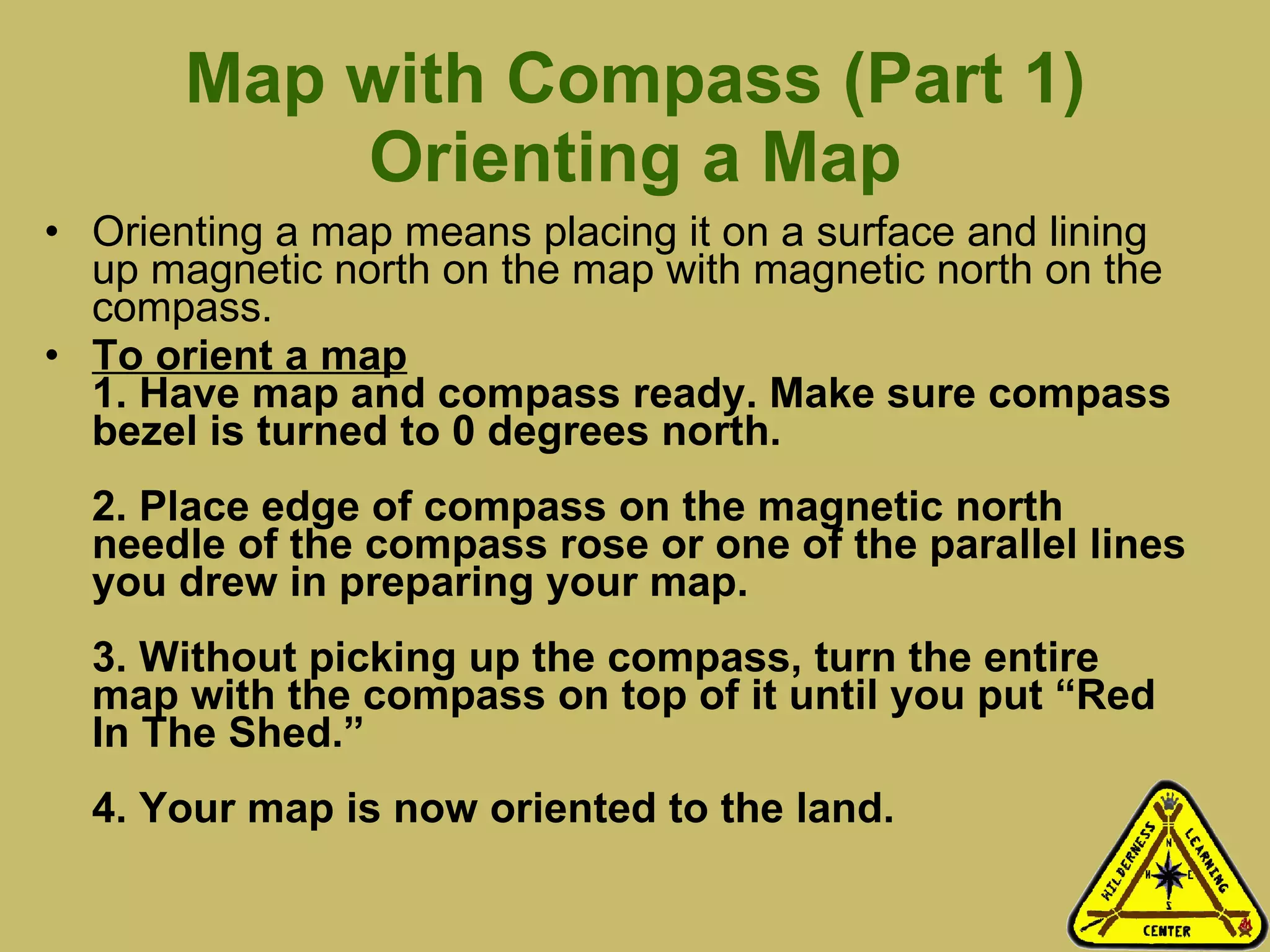 Land Navigation With Map And Compass | PPT