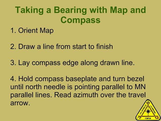 Land Navigation With Map And Compass | PPT | Geography | Science