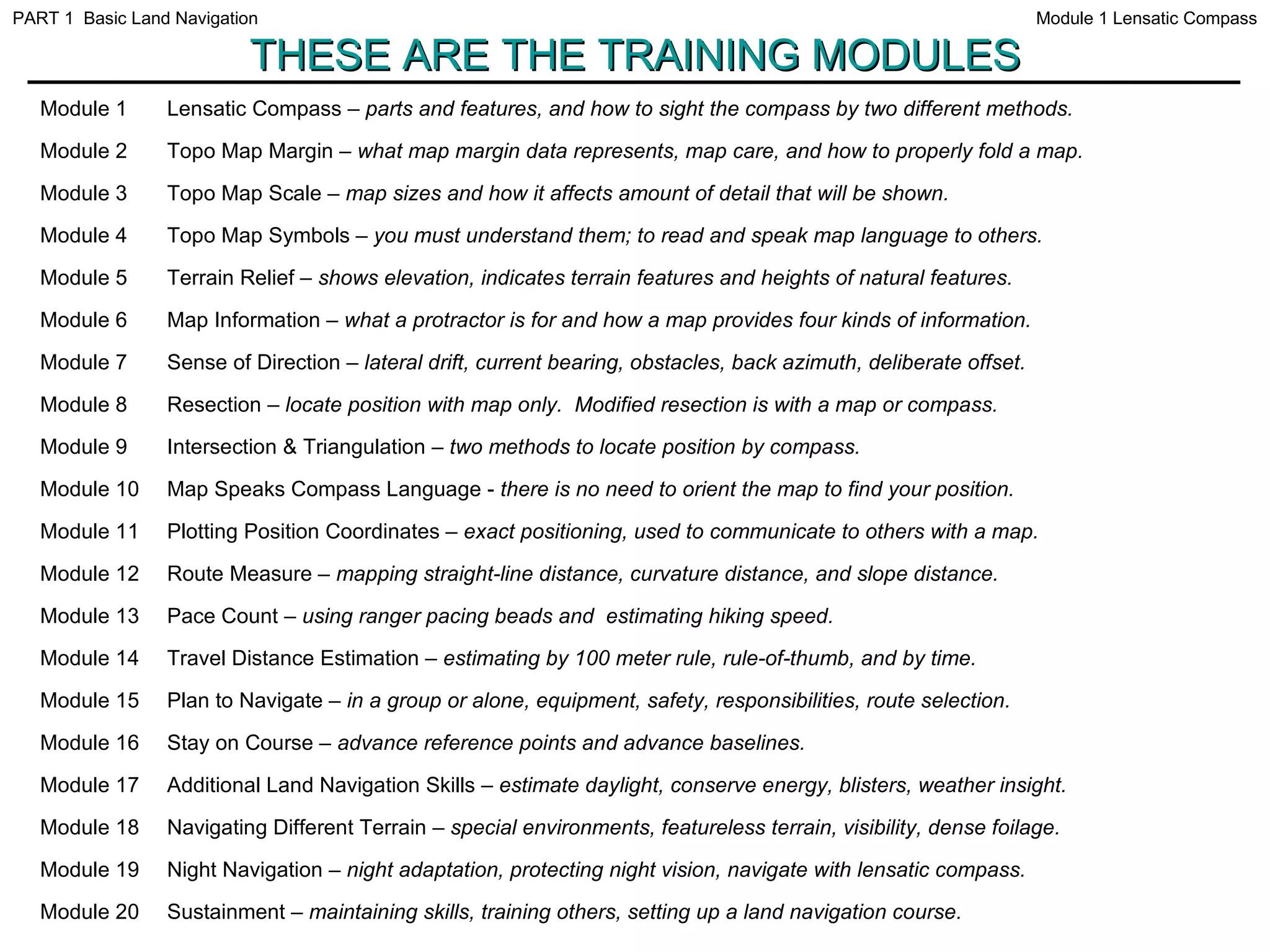 Landnav module 1 | PPT
