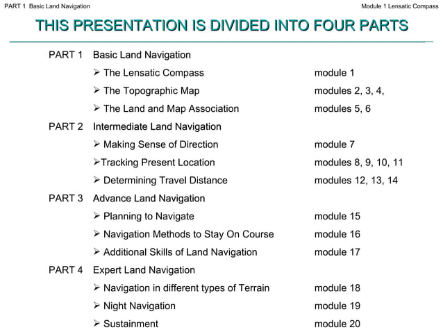 Landnav module 1 | PPT | Geography | Science