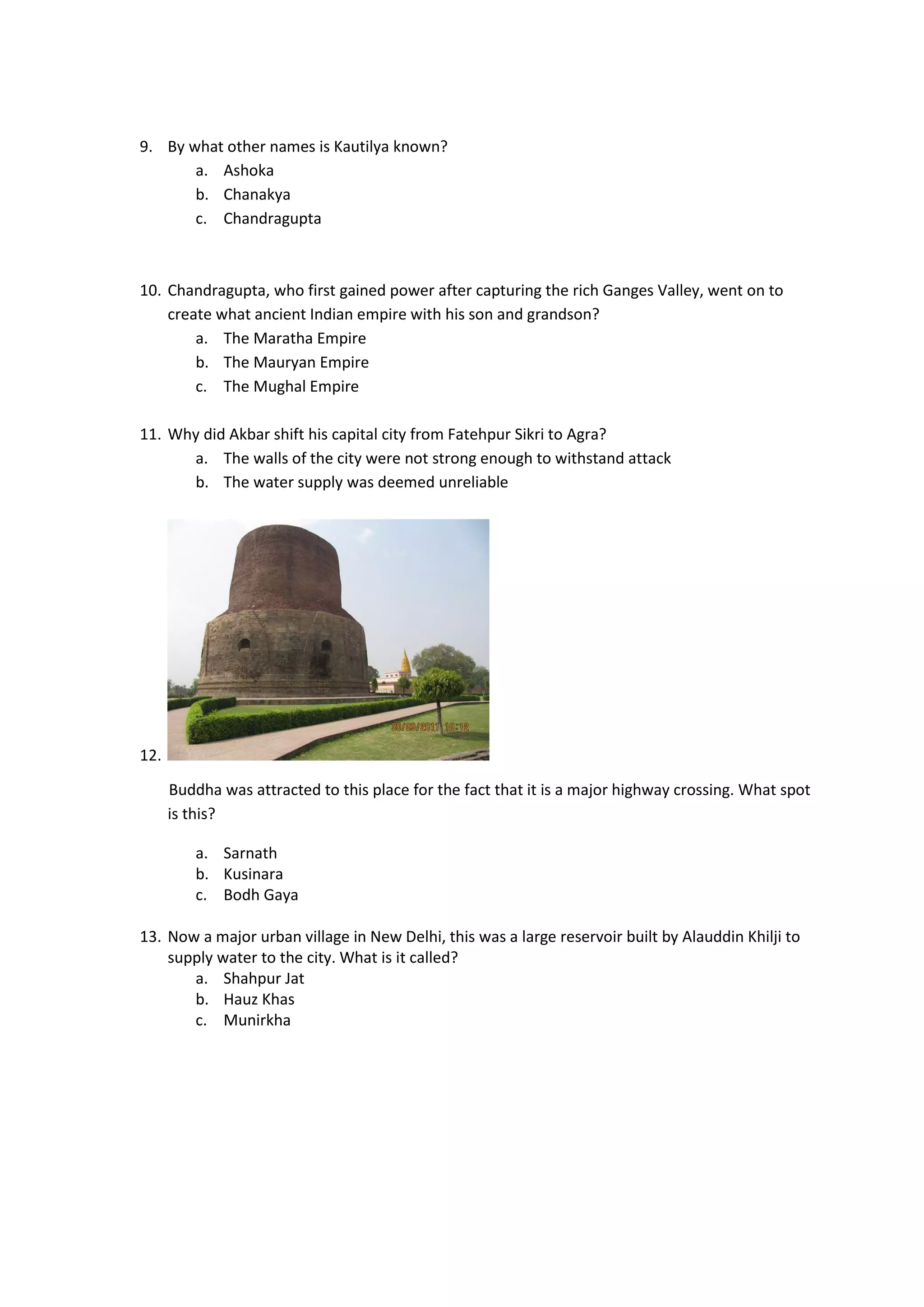 Land of The Seven Rivers Quiz | PDF