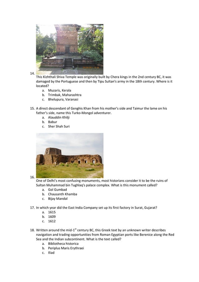 Land of The Seven Rivers Quiz | PDF