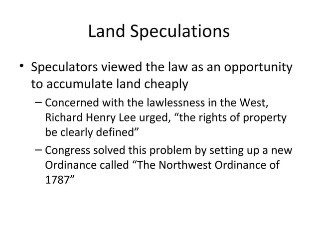 Land ordinance/ Northwest Ordinance | PPT
