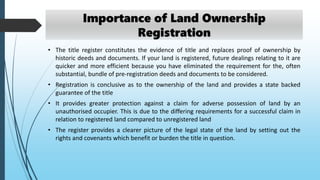 Land ownership pattern and land tenure | PPTX