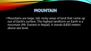 Land Part of the Earth and Their Uses.pptx