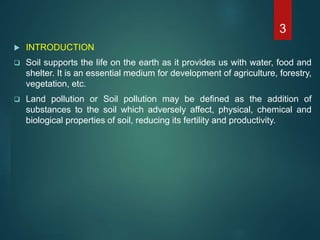 Land polluction for ES | PPT