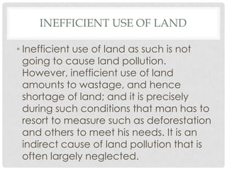 LAND POLLUTION | PPTX