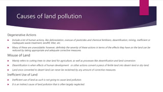 Land pollution | PPTX