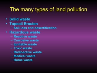 Land pollution | PPT