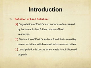 Land pollution | PPT