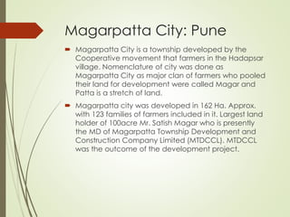 Land pooling Policy of DDA TPS and Magarpatta | PPTX