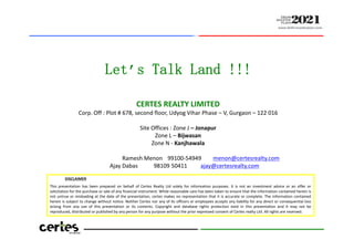 Land pooling mpd 2021 summary | PDF