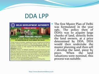 DDA Land Pooling Policy | PPTX