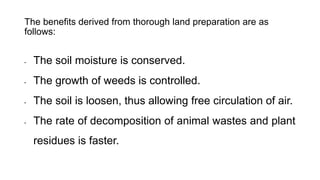 LAND PREPARATION Objectives and types.pptx