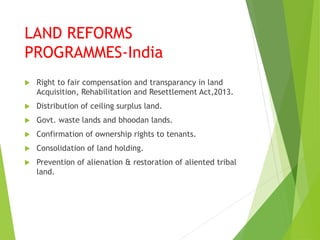 Land reforms | PPTX