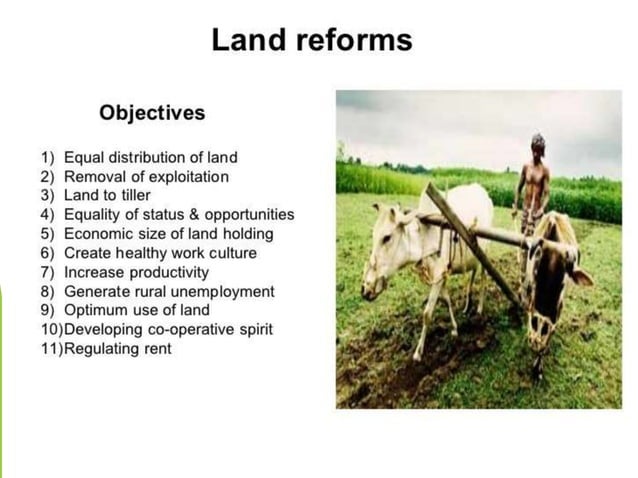 Land reforms