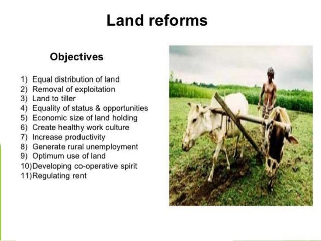 Land reforms