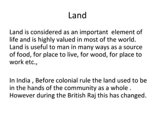 Land reforms in india | PPT